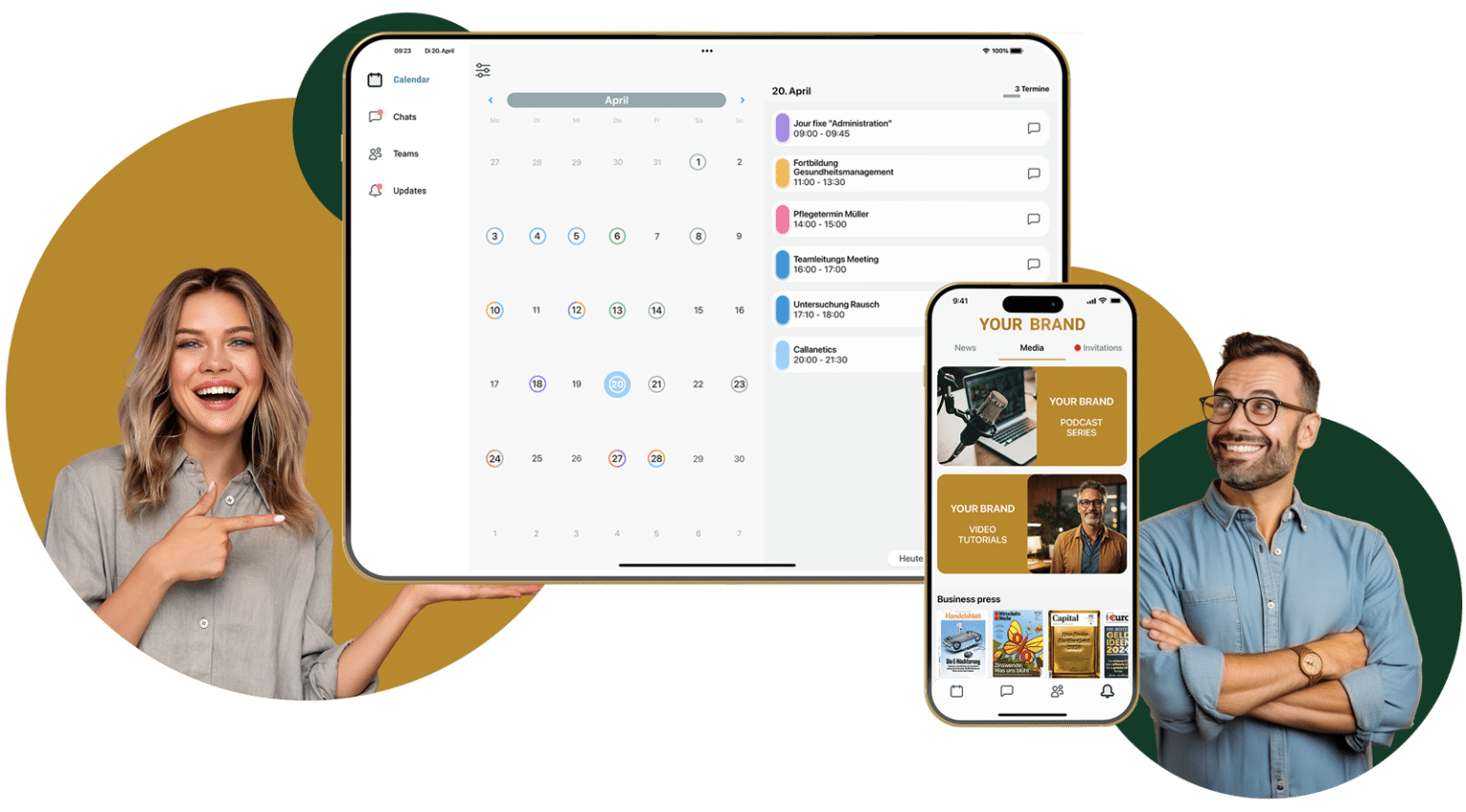 Your app on the smartphones of your partners and customers