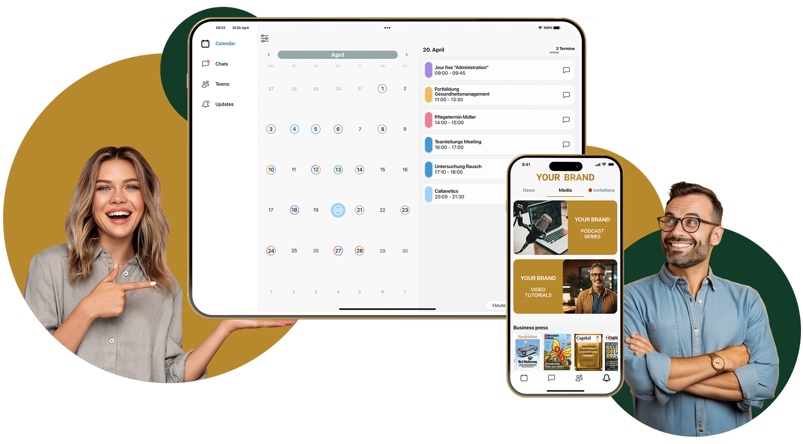 Your app on the smartphones of your partners and customers
